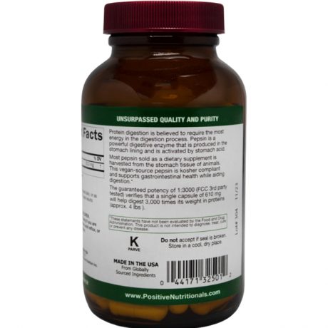 Digestive Energy™ Pepsin – Vegan Source (60 capsules) – Positive Power ...